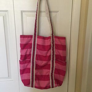 Target | Bags | Large Tote Bag Pink Stripes Target | Poshmark